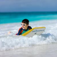China Custom Color and Logo Design Yellow 33 Inch Bodyboard for Surfing on Lakes Rivers for sale