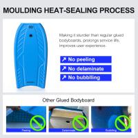 China Customizable Surfboard Body Board with Leash 3lbs Board Weight HDPE Material for sale
