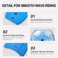 China Customizable Surfboard Body Board with Leash 3lbs Board Weight HDPE Material for sale