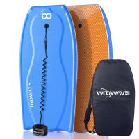 China Lightweight Surfing Bodyboard with Surf Leash 22.5 Inch Width 3.95lbs Weight for sale