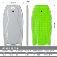 China 22.5 Inch Surfing Bodyboard with Carbon Rod Inside Support and Lightweight Design for sale