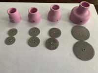 China Technique Welded Mesh TIG Ceramic Cups Multilayer SS Wire Mesh Filter Disc Screen Pack for sale