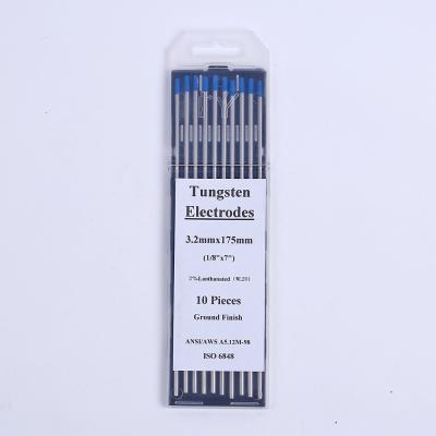 China Bar Customized Support 10-Pack Blue TIG Welding Tungsten Electrodes 2% Lanthanated WL20 for sale