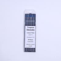 China Bar Customized Support 10-Pack Blue TIG Welding Tungsten Electrodes 2% Lanthanated WL20 for sale