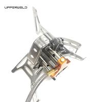 China Outdoor Cooking Portable Burner Round Stainless Steel Furnace Head Camping Gas Stove for sale