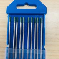 China 175mm 1.6mm Pure Lanthanated Green Tungsten Tig Welding Electrode 10pcs Package Quantity for sale