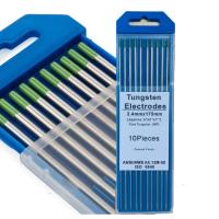 China 175mm 1.6mm Pure Lanthanated Green Tungsten Tig Welding Electrode 10pcs Package Quantity for sale