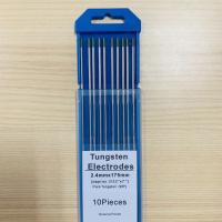 China 175mm 1.6mm Pure Lanthanated Green Tungsten Tig Welding Electrode 10pcs Package Quantity for sale