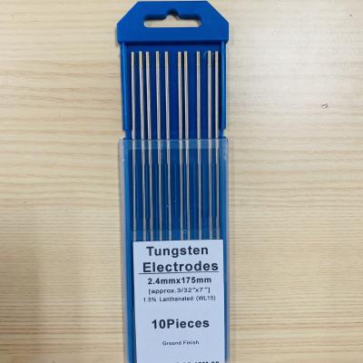 China OBM Support Customized WL15 1.5% Lanthanated Golden Tungsten Electrodes for TIG Welding for sale
