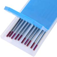 China TIG Welding Consumables WES Purple Tungsten Electrodes Composite Tungsten 2.4mm*150mm for sale