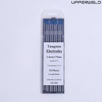 China 2.4mm*175mm Blue TUNGSTEN Electrodes 10-pack for DC/AC Operating Current TIG Welding for sale
