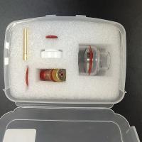 China 2.4 mm TIG Welding Torch Stubby Gas Lens Glass Cup Kit for WP-17/18/26 Air Cooling for sale