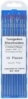 China 10-pack Red Tungsten Electrodes 2.4mm*175mm for TIG Welding Welding Current 40-230A for sale
