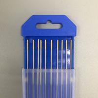 China Tungsten Electrodes WL15 1.5% Lanthanated Golden Head 1.6mm For TIG Welding Consumables for sale