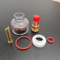 China WP-17/18/26 Champagne 3.2mm Tig Nozzle Large Kit with Adapter For TIG Welding Quartz for sale