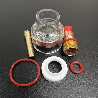 China Tig Welding Torch Parts Clear WP-17/18/26 Champagne Nozzle Large Kit Tig Accessories for sale