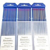 China Welding Solutions Tungsten Electrodes WE3 Purple Composite 3/32 x 7 for DC/AC Welding for sale
