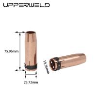 China AIR Cooled MIG MAG Gas Welding Nozzle with Gas Diffuser Contact Tip Length 75.96mm for sale