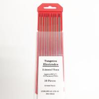 China Welding Rods Red Tip 2.4mm*175mm TIG Welding Accessories for Welding Current 40-230A for sale