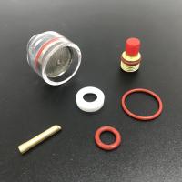China WP-9/20 Large Champagne Clear Quartz Nozzle Kit for 2.4mm Tig Welding Accessories for sale