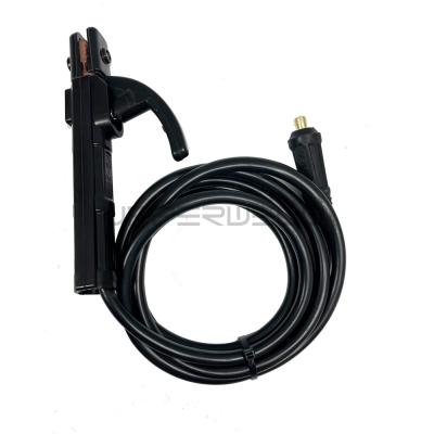 China 200A Current Rating Welding Cable Set with Brass Electrode Holder and 10-25 EU Connector for sale