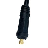China 200A Current Rating Welding Cable Set with Brass Electrode Holder and 10-25 EU Connector for sale