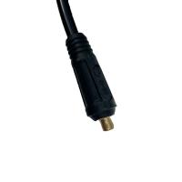 China 200A Current Rating Welding Cable Set with Brass Electrode Holder and 10-25 EU Connector for sale