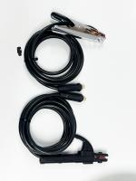 China 200A Current Rating Welding Cable Set with Brass Electrode Holder and 10-25 EU Connector for sale