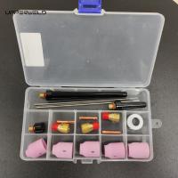 China Water Cooled TIG Torch Accessories Kit Gas Lens Alumina Nozzle Back Cup for Welding for sale