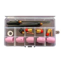 China Stubby Gas Lens TIG Welding Torch Collect for Alumina Ceramic Nozzle WP17 WP18 WP26 for sale