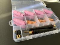 China Stubby Gas Lens TIG Welding Torch Collect for Alumina Ceramic Nozzle WP17 WP18 WP26 for sale