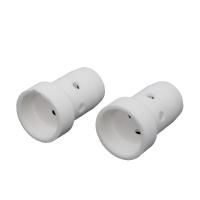 China Customized Support MIG Accessories 501D White Ceramic Gas Diffuser for Welding Torch for sale