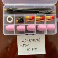 China WP17 18 26 -53N 18KITS Ceramic Glass Cup Kit Easy-operating Welding Torch Gas Lens Collect for sale