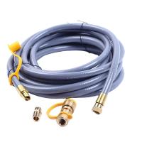 China 12feet Low Pressure Natural Rubber Gas and Propane Welding Gas Hose Assembly for sale