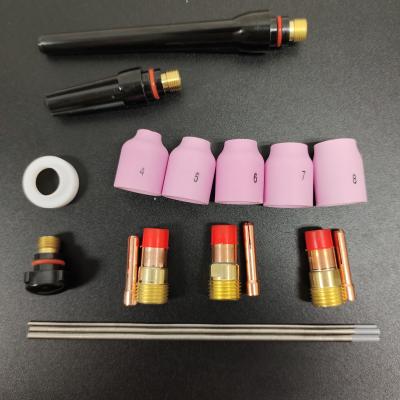 China TIG Torch Welding Accessories Gas Lens Collet Body for Replacement WP17 18 26-53N 18KIT for sale