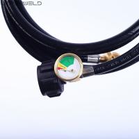 China 10' Rubber Propane Regulator Hose with Length 20' Propane Tank Gauge LPg Gas Regulator for sale