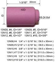 China TIG Welding Torch SR WP920 24 25 Fit 13N08 13N09 13N10 13N11 13N12 13N13 Nozzle Cup 10pcs for sale