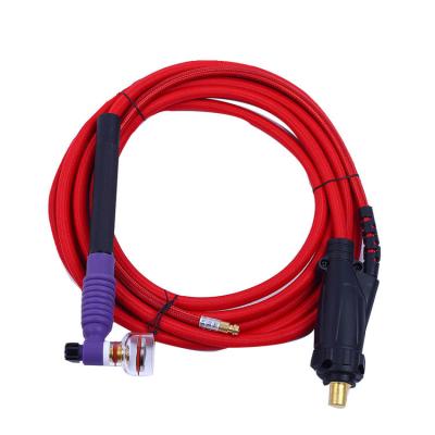 China 200mm Length Red Hose Air-Cooled TIG Welding Torch with Electronic Ignition Connector for sale