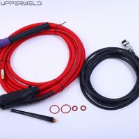 China 200mm Length Red Hose Air-Cooled TIG Welding Torch with Electronic Ignition Connector for sale