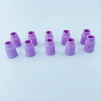 China 10Pcs TIG Welder Torch Accessories for Welding Pink Large Gas Lens Cup Alumina Nozzle for sale