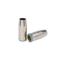 China Sliver 57mm Length UPPER 25AK Gas Nozzle Binzel Mig Welding Torch Mig Welding Consumable for sale