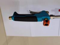 China 89cm Two-Color Handle Heavy-Duty Propane Torch Weed Burner with Push Button Igniter for sale