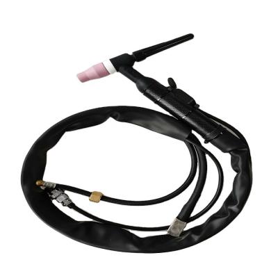 China Upper WT-17 10-25EU Gas Argon Tig Torch Air-cooled Welding Gun for Metal Welding Black Red for sale