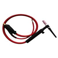 China Upper WT-17 10-25EU Gas Argon Tig Torch Air-cooled Welding Gun for Metal Welding Black Red for sale