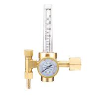 China 1/4-Inch Female Flare Inlet Connection Single Flowmeter for Argon Nitrogen Regulator for sale