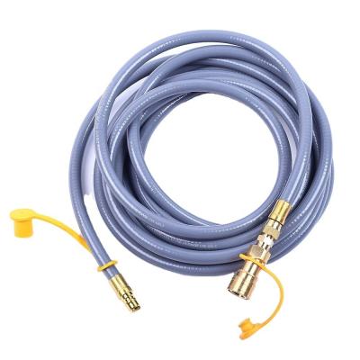 China 10/12/24 Feet Natural Gas Hose with Quick Connect Fittings and WELDING Hose in Silvery for sale