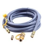 China 10/12/24 Feet Natural Gas Hose with Quick Connect Fittings and WELDING Hose in Silvery for sale