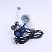 China Argon Regulator With Flowmeter for TIG Welder MIG Welding CO2 Pressure Gauge CGA580 for sale
