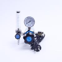 China Argon Regulator With Flowmeter for TIG Welder MIG Welding CO2 Pressure Gauge CGA580 for sale