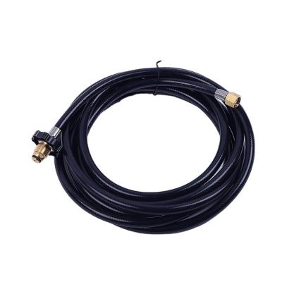 China 12ft Industrial LPG Propane Adapter with Quick Connect and 1/4 Inch Rubber Gas Hose for sale